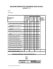 DELIRIUM OBSERVATIE SCREENING (DOS ... - Psychiatrienet