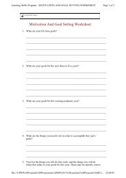 QAPI Goal-Setting Worksheet - Gmcf
