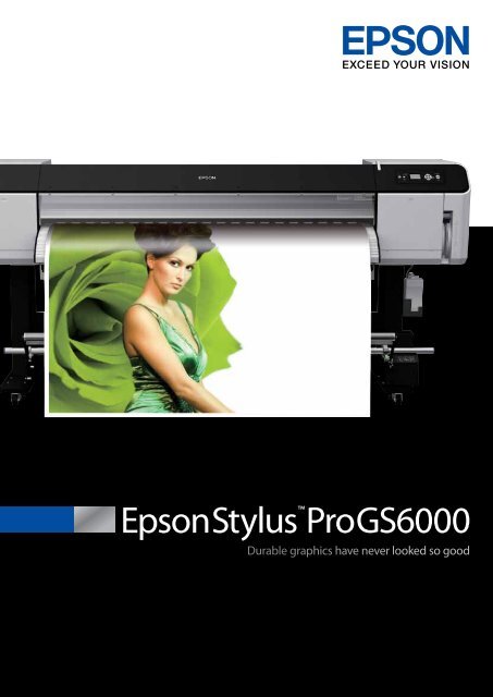 Epson Stylusâ ¢Pro GS6000