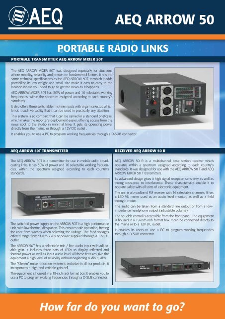 Catalog - AEQ International Catalog - AEQ International