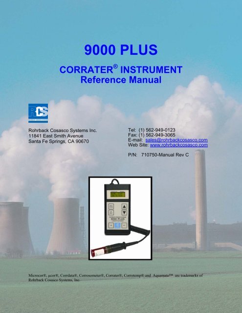 9000 PLUS - Rohrback Cosasco Systems