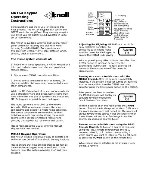 MVP64 Controller Amp - Knoll Systems