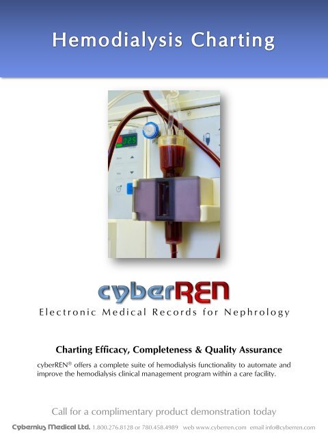 Information on cyberREN Hemodialysis Charting