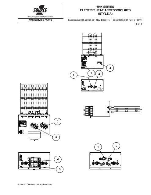 6hk series electric heat accessory kits (style a) - UPGNet