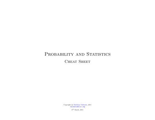 A-probability-and-statistics-cheatsheet