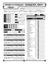 MERP Character Sheet