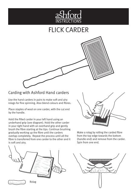 FLICK CARDER - Ashford Handicrafts