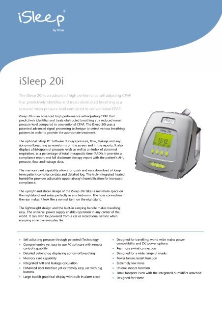 iSleep 20i - Breas
