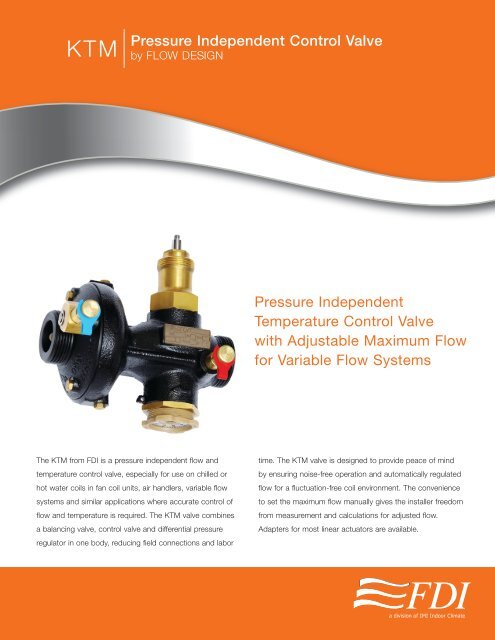 Pressure Independent Control Valve Pressure ... - Emerson Swan