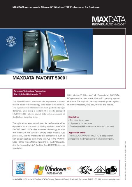 MAXDATA FAVORIT 5000 I