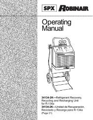 Robinair 34700-2K 134a Recovery Unit - NY Tech Supply