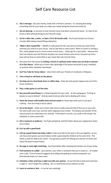 Make a Self-Care Resource List (.pdf)