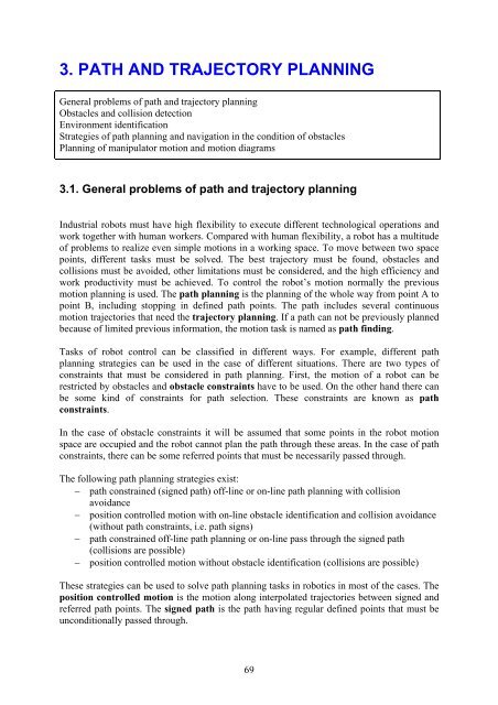 3. PATH AND TRAJECTORY PLANNING - of / [www.ene.ttu.ee]