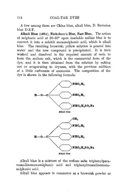 114 COAL-TAR DYES A few a