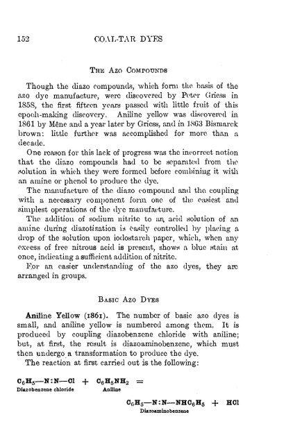 152 COAL-TAR DYES THE AZO