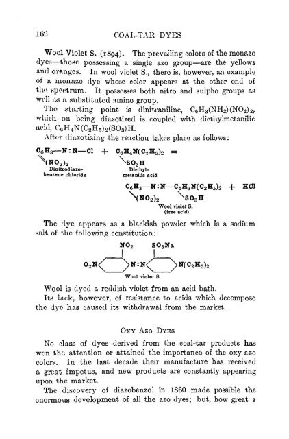 102 COAL-TAR DYES Wool Vi