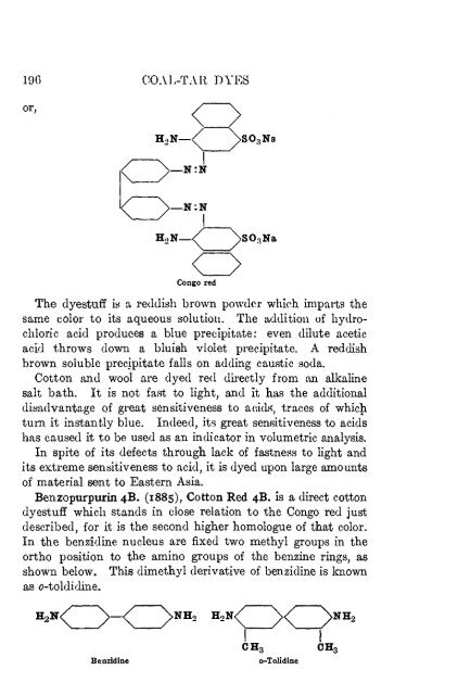 190 or, COAL-TAR DYES Con
