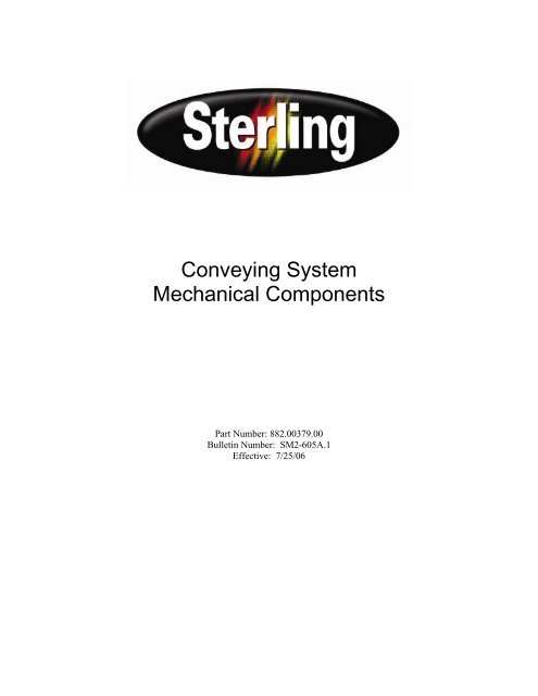 Current Product Manual - Material Processing - Sterling