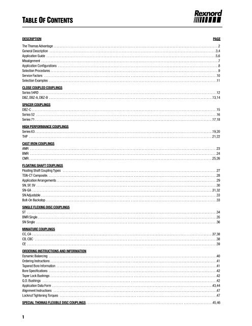 thomas flexible disc couplings