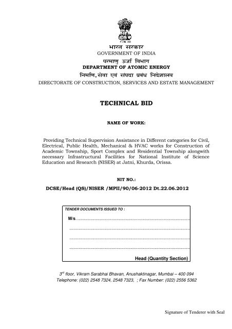 Download Technical bid - dcsem