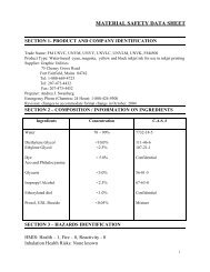MSDS for Black Ink - Stratitec