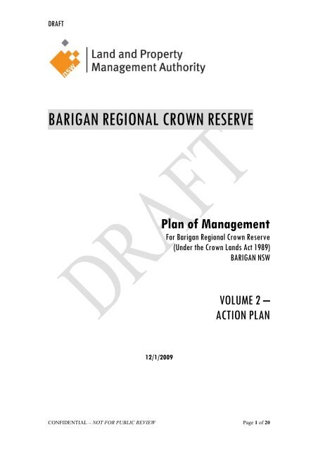 BARIGAN REGIONAL CROWN RESERVE - Land