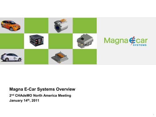 Magna E-Car Systems Overview - CHAdeMO
