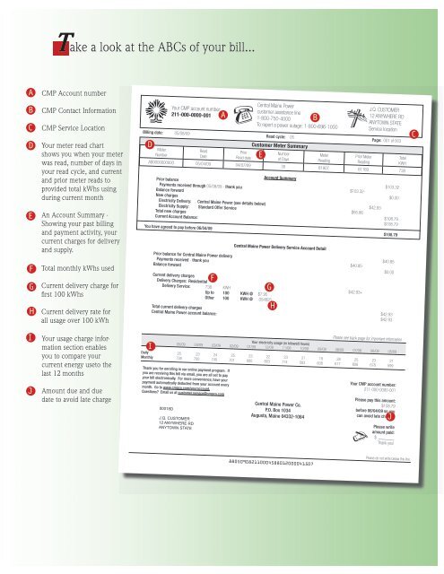 Sample Bill - Island Institute