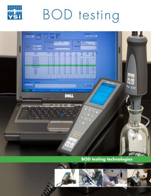YSI BOD Testing Brochure W70 - YSI.com