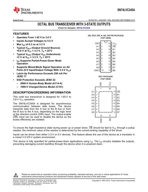 74LVC245 datasheet - Adafruit