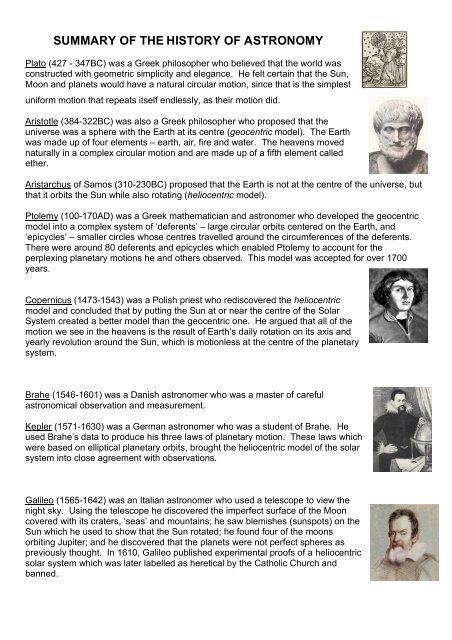 Evolution Of Astronomy