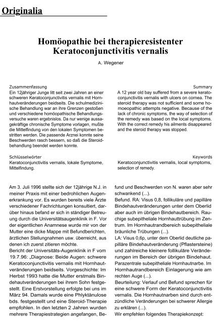 lesen (157 kB) - Dr med Andreas Wegener