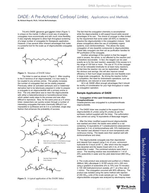 Download the pdf - TriLink BioTechnologies