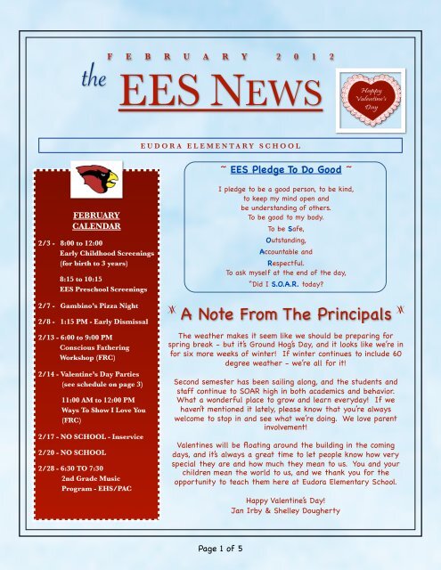 EES NEWS - Eudora Schools