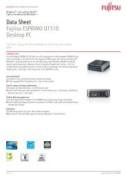 Data Sheet Fujitsu ESPRIMO Q9000 Desktop PC
