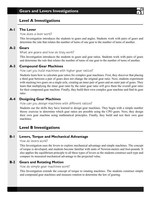 Sample Investigation - CPO Science
