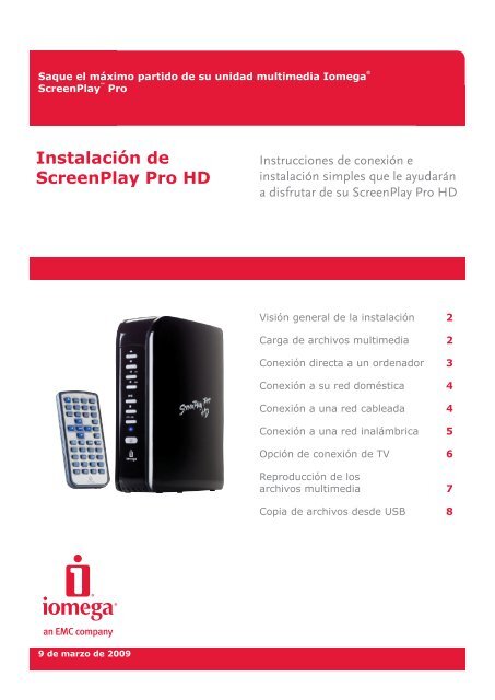 Instalación de Screenplay Pro HD