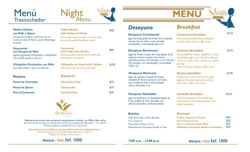 Menu - Villa Group