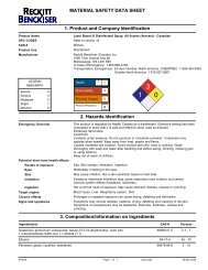 MSDS Sheets - Colgate-Palmolive