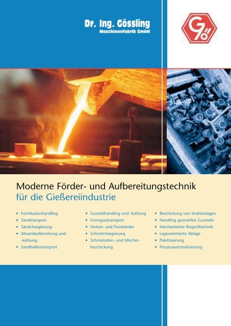 deutsch - Dr. Ing. GÃ¶ssling GmbH Verfahrens- und FÃ¶rdertechnik ...