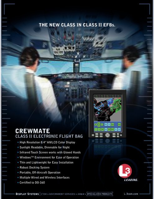 High Resolution 8.4â AMLCD Color Display Sunlight Readable ...