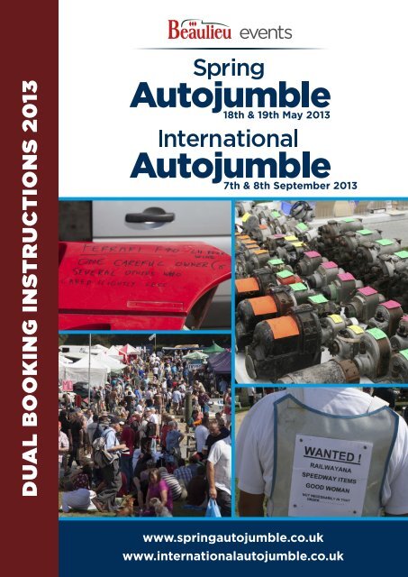 Spring and International Autojumble Booking Instructions - Beaulieu