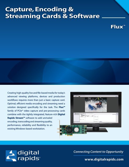 Capture, Encoding & Streaming Cards & Software - Video Media ...