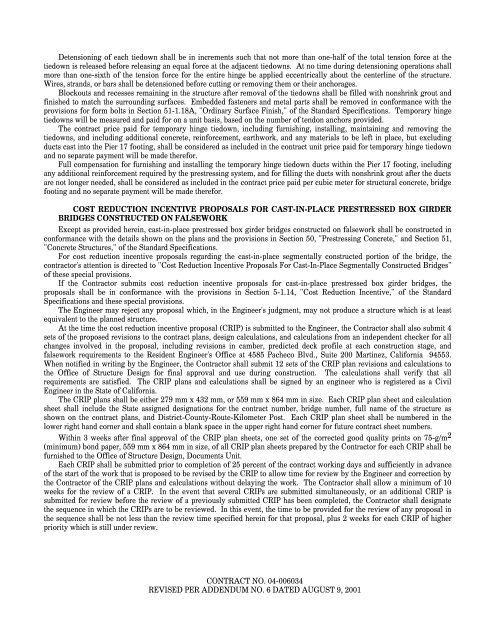 Detensioning of