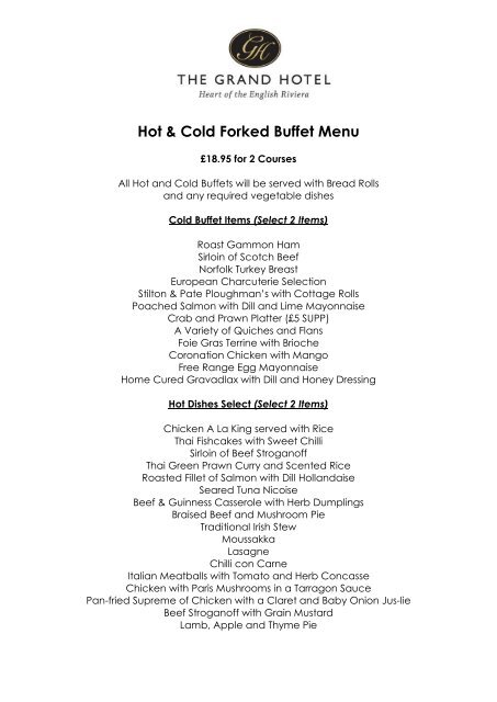 Hot And Cold Buffet
