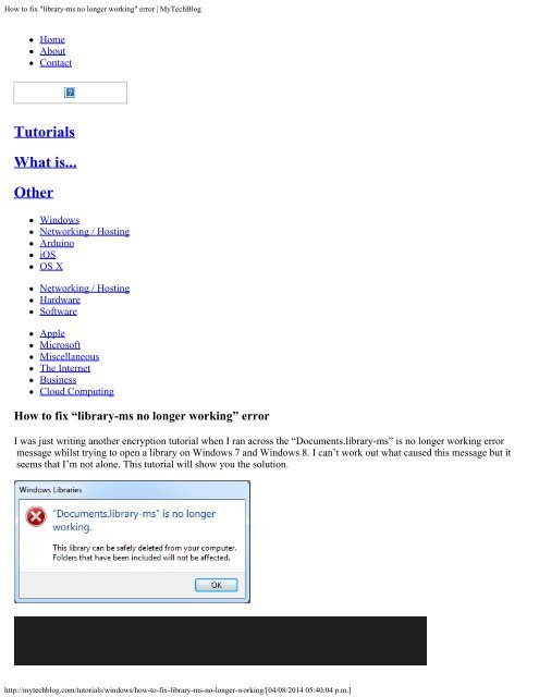 Tutorials What is... Other