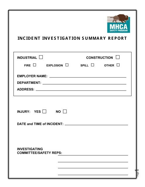 Industrial Accident Investigation