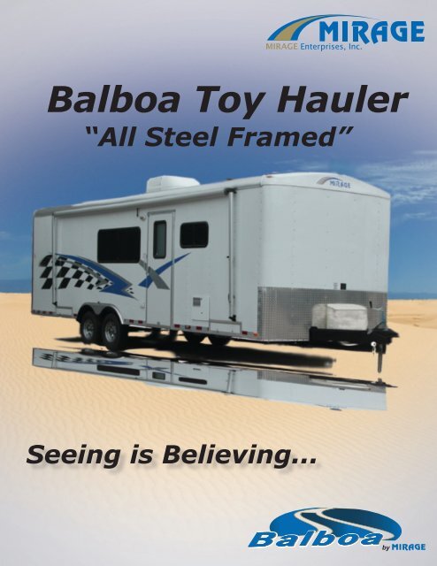 Balboa Toy Hauler - Rvguidebook.com