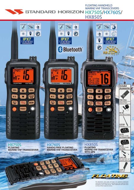 HX750S/HX760S/ HX850S - Yaesu