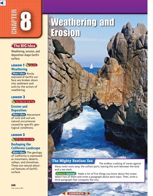 Chapter 8: Weathering and Erosion - Peary Middle School